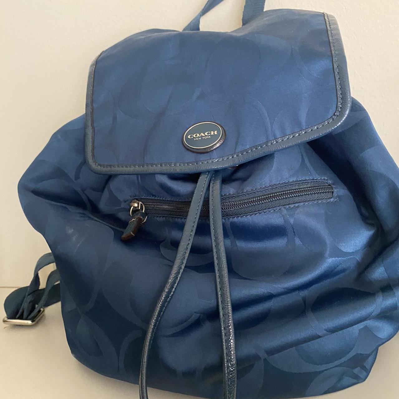 Coach back pack Practically brand new, sat on a... - Depop