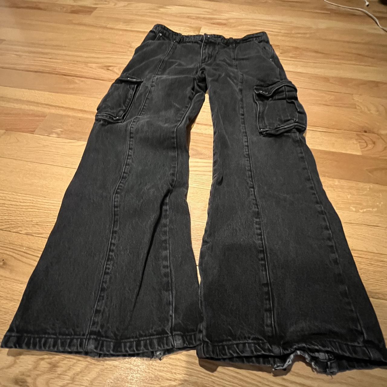 Ditch cargo flared denim from @ditch 32x30 barley... - Depop