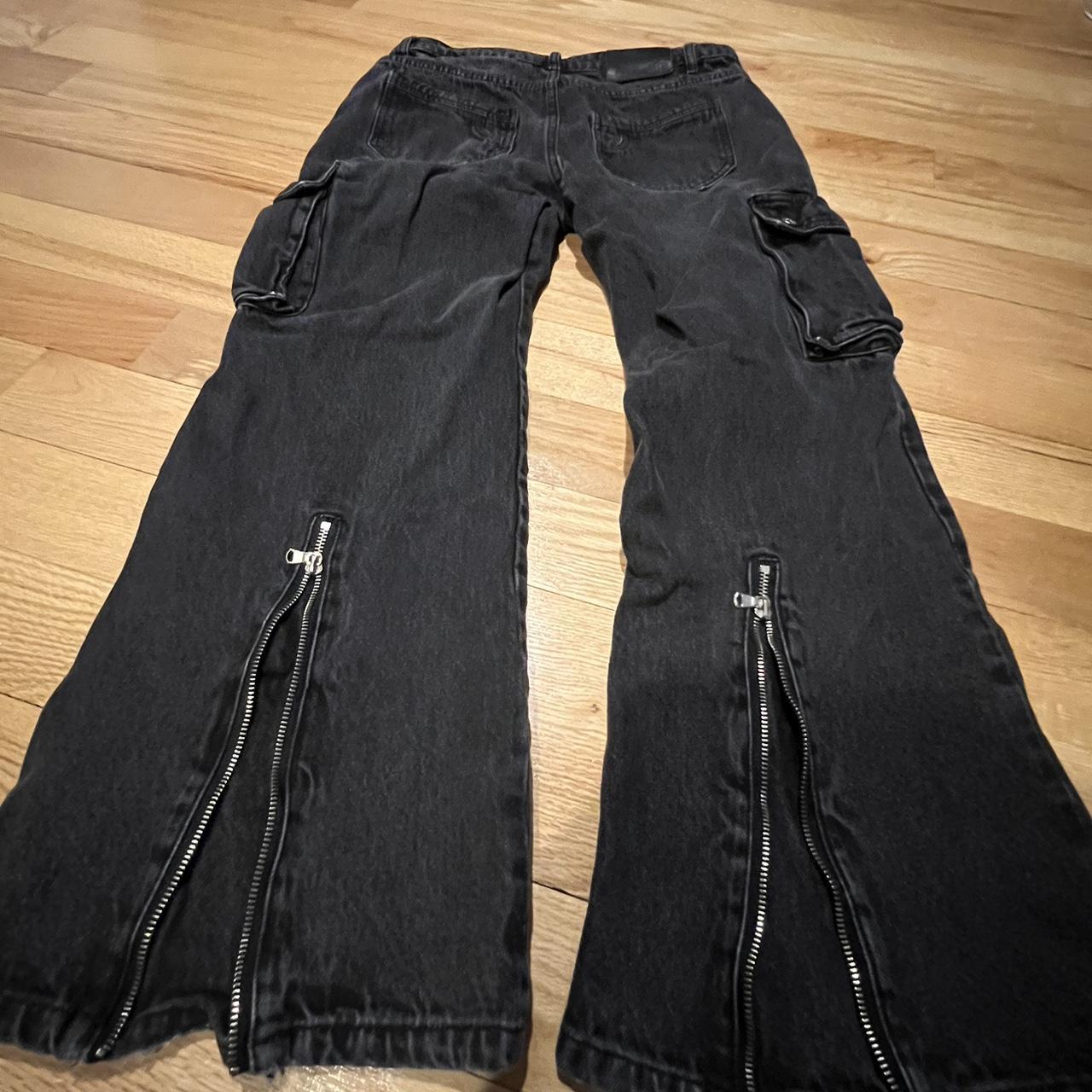 Ditch cargo flared denim from @ditch 32x30 barley... - Depop