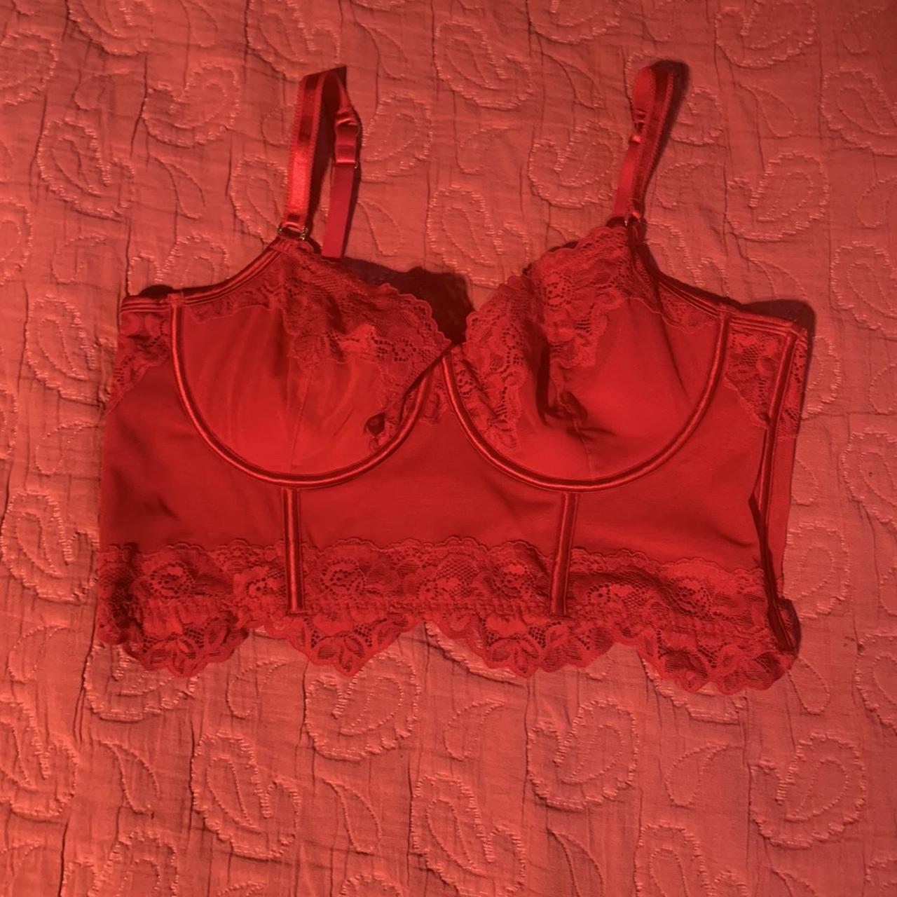 Walmart Women's Red Bra | Depop