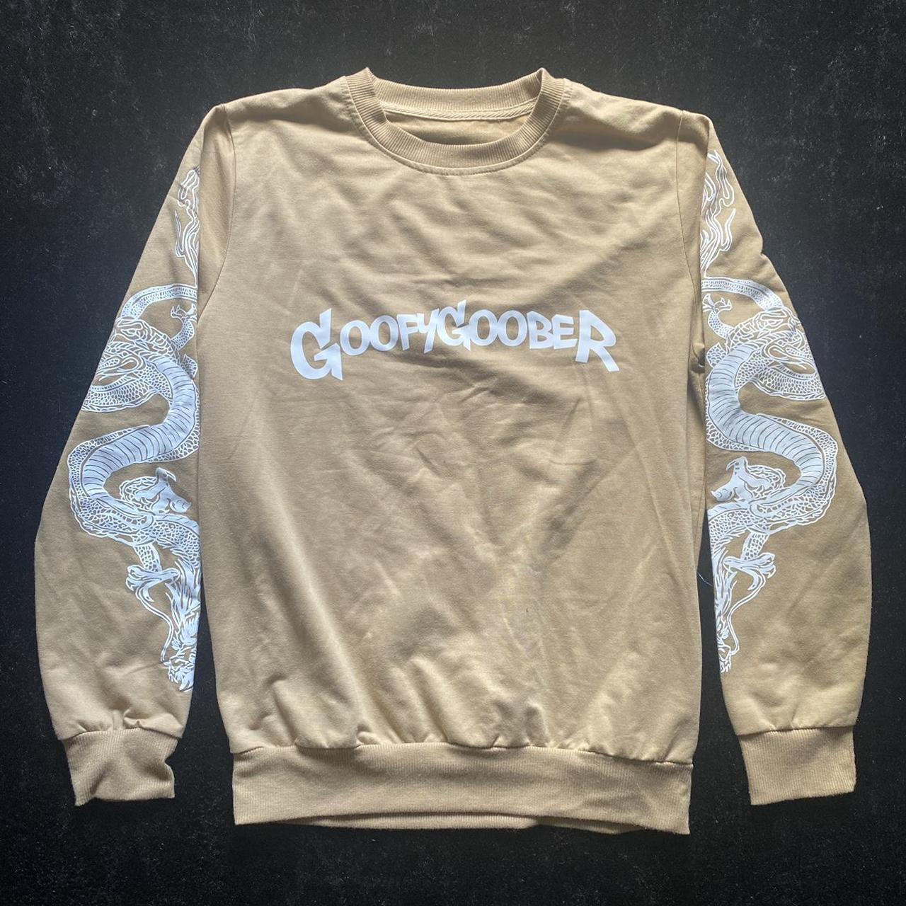 Goofy Goober sweater with dragons on sleeve Men’s... - Depop
