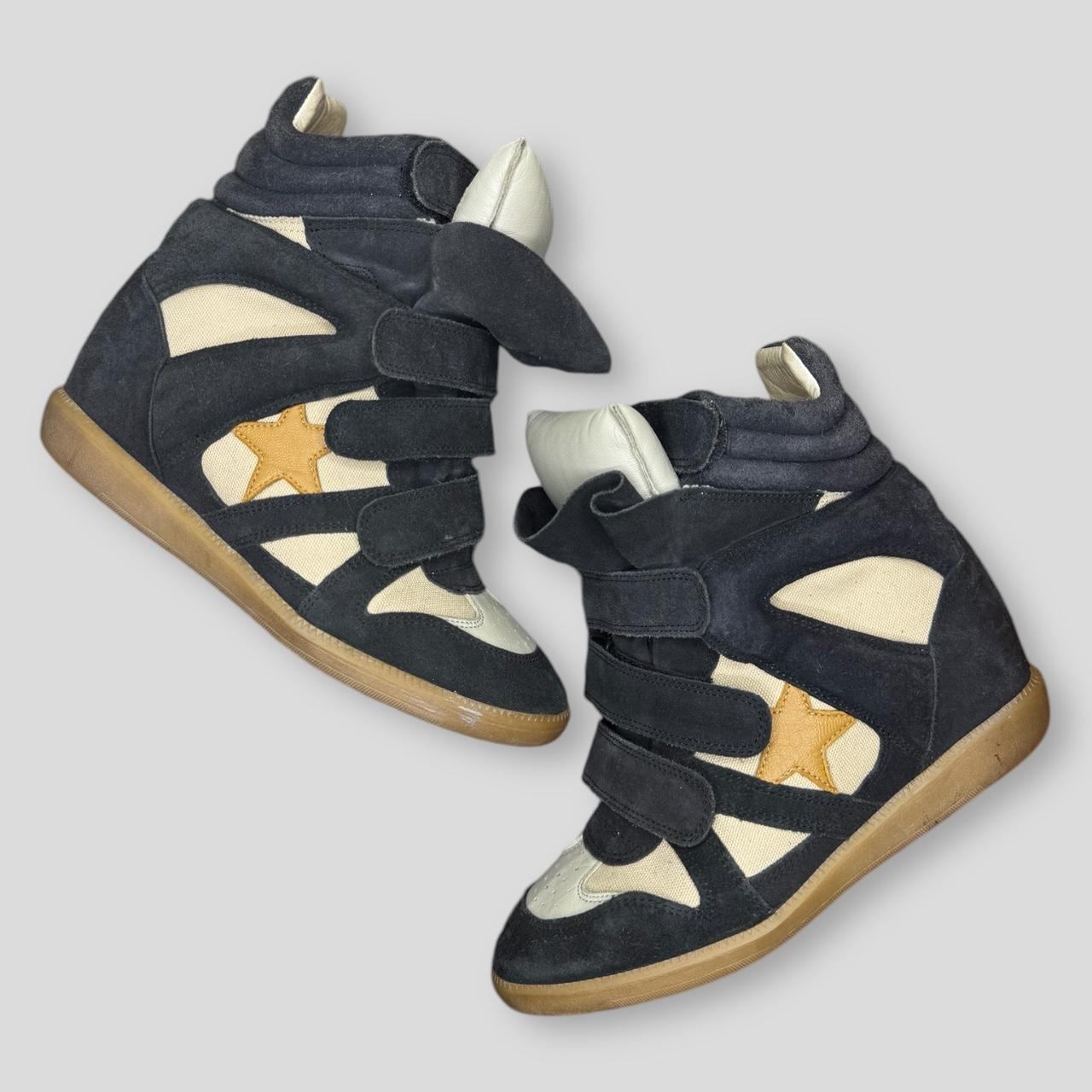 ISABEL MARANT Bayley Star Sneaker Wedges Size 38 -... - Depop