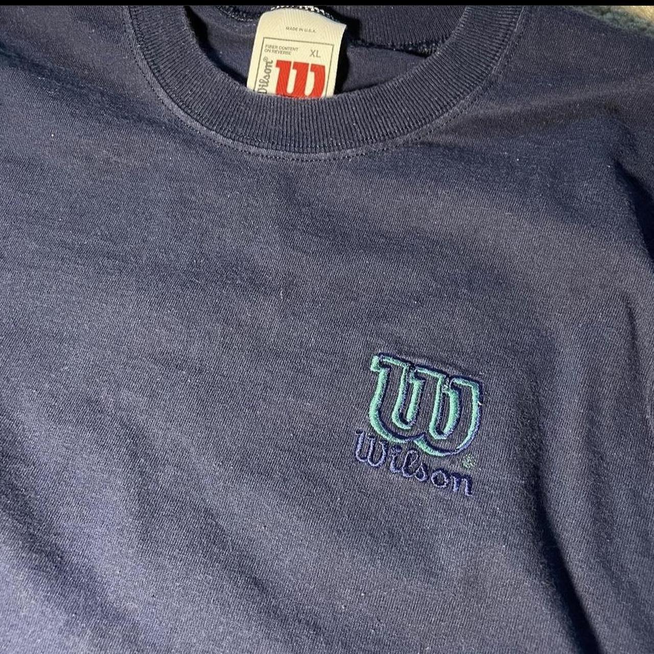 Wilson Men's Blue T-shirt | Depop