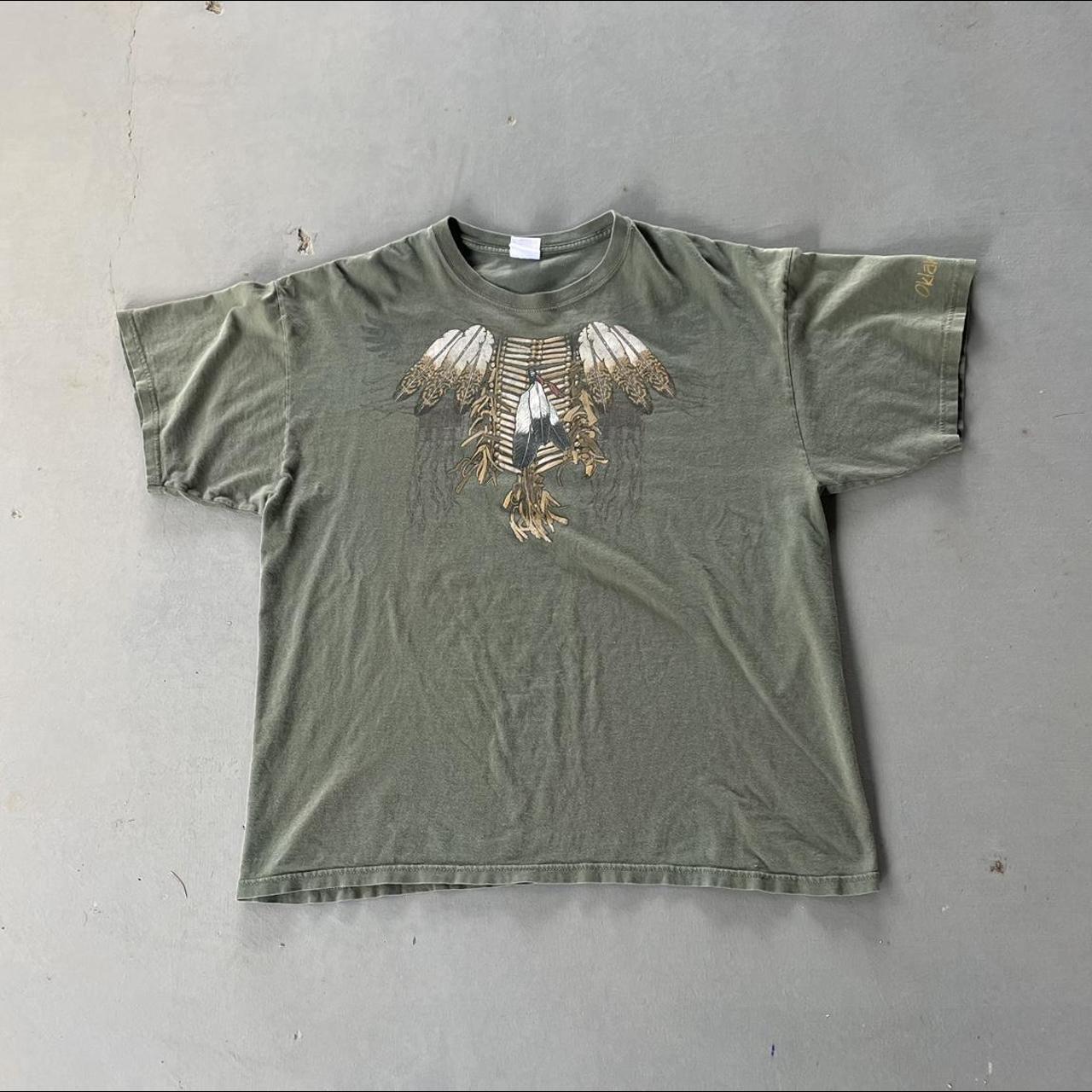 Vintage Y2K Oklahoma T 🔥🔥🔥 -XL -beautiful fade... - Depop
