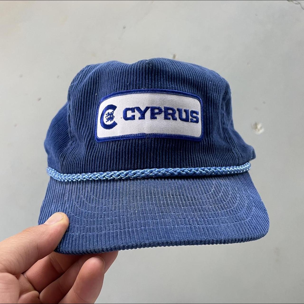 Vintage Cyprus Corduroy Hat 🔥🔥🔥 -blue corduroy... - Depop