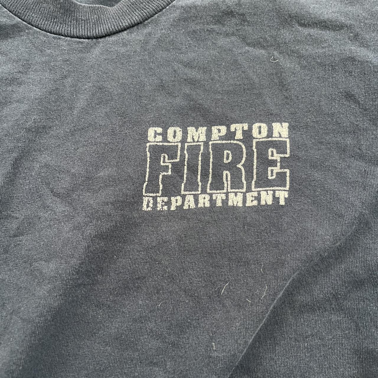 Compton Fire Department Shirt #fire #fighter #blue... | Depop