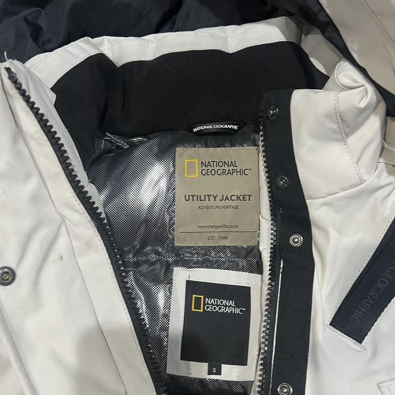 SUPER RARE NATIONAL GEOGRAPHIC- parka/utility Jacket... - Depop