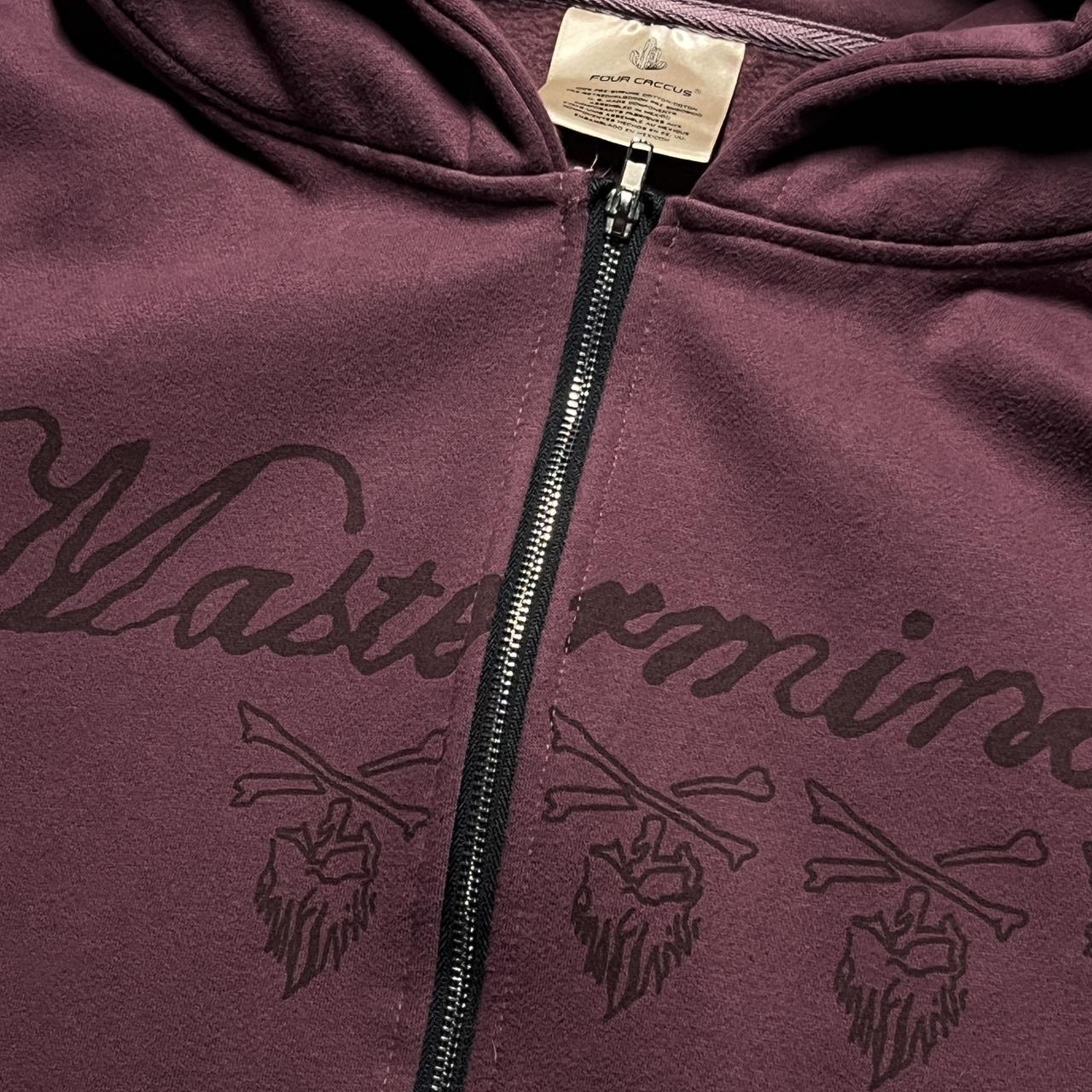 mastermind zip-up burgundy new sizing: large no... - Depop