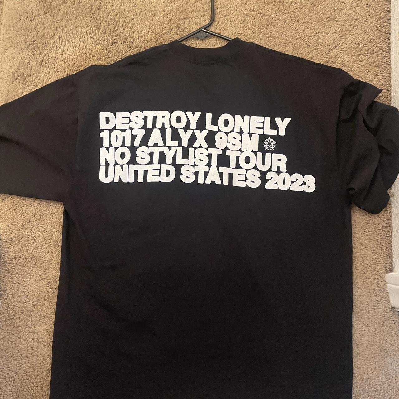 Destroy Lonely No Stylist Tour Tee Worn once - Depop