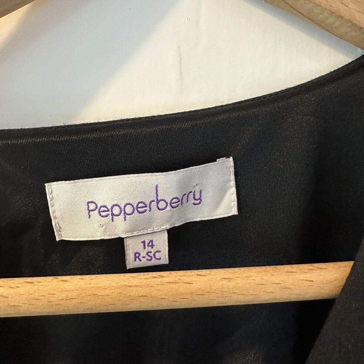 Pepperberry Women's Dress Knee Length Black Stripes... - Depop