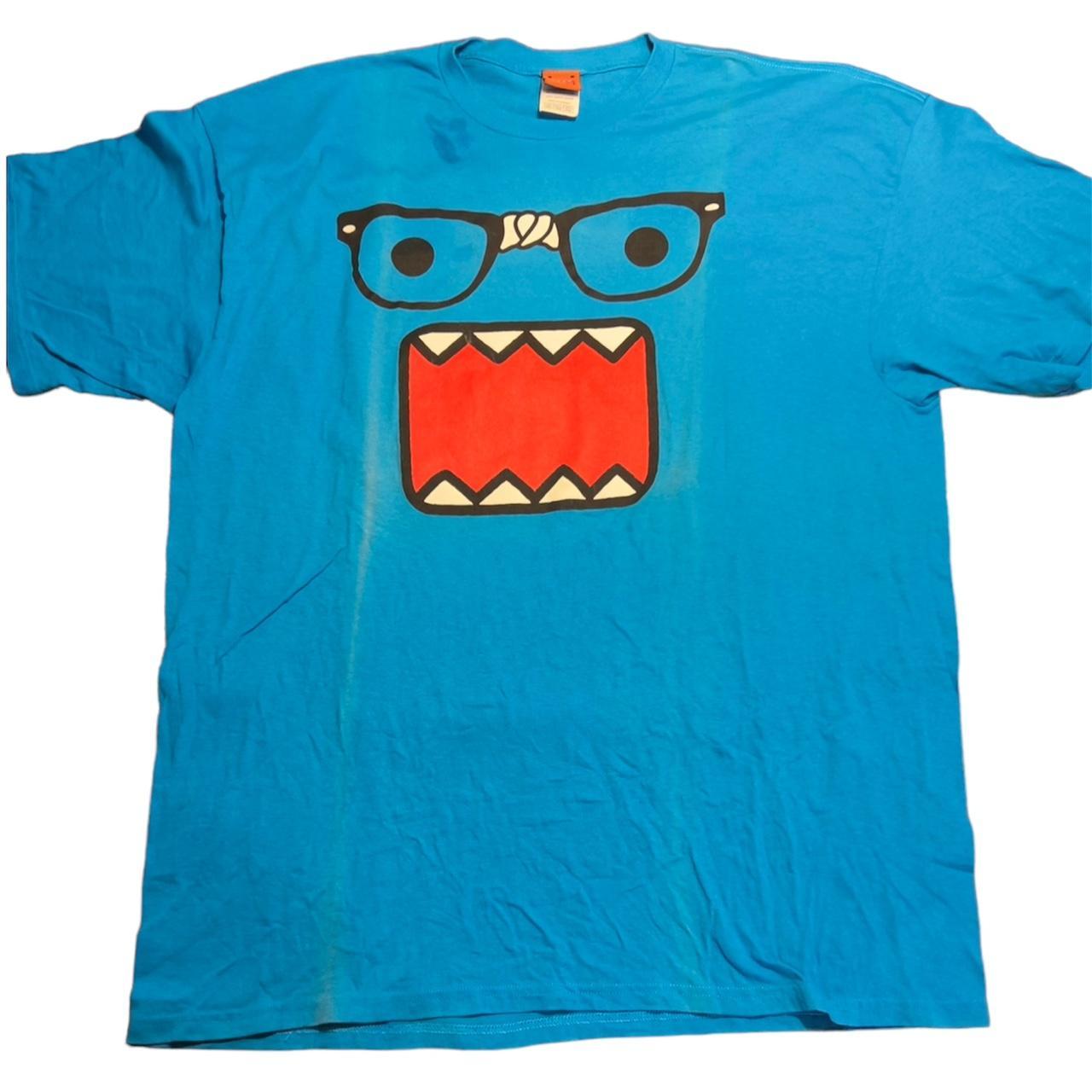 RARE domo need blue shirt flaws: sitting on shelf... - Depop