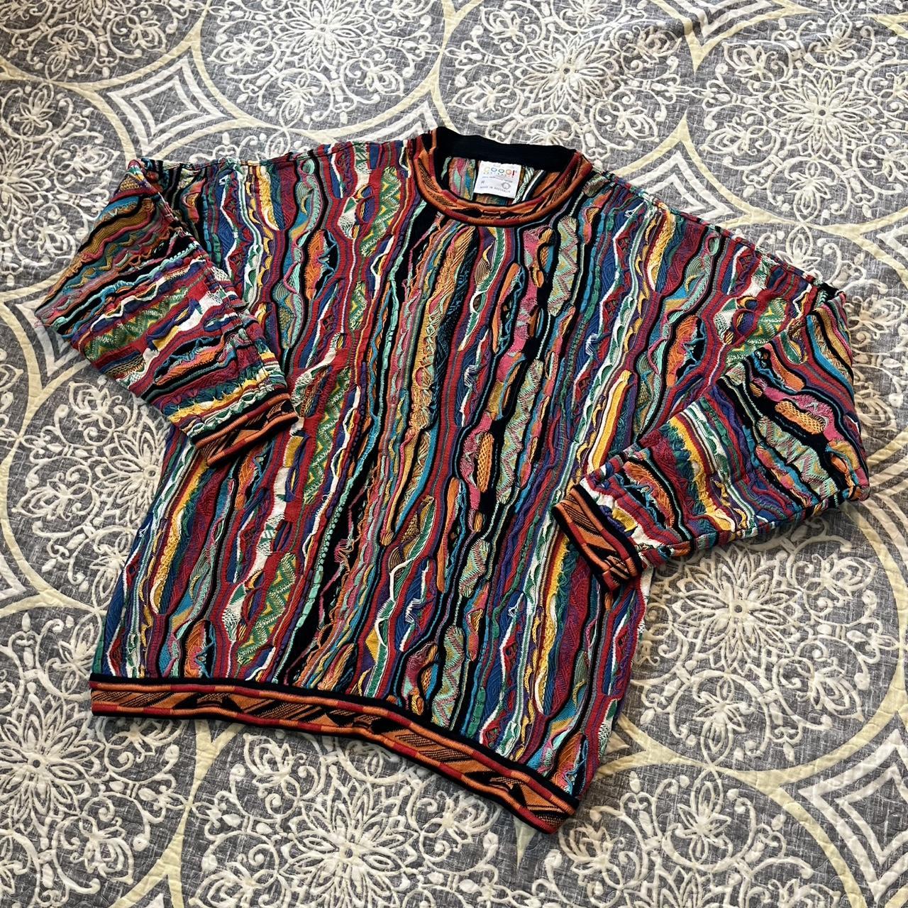 Super dope vintage Coogi 3D knit sweater, NO... - Depop