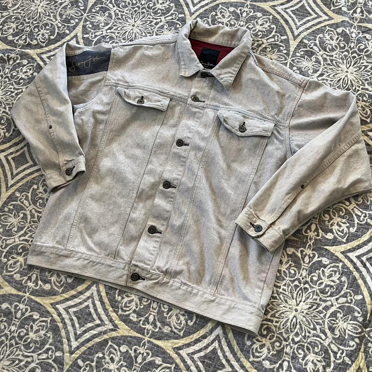 Super dope Sean John denim jacket, small stain on... | Depop