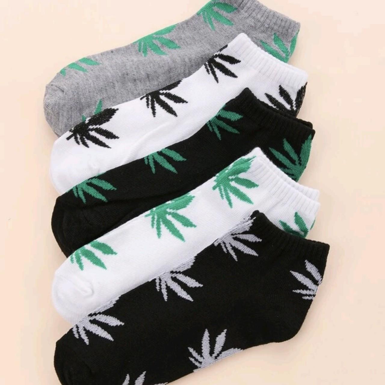 5 Pairs of Marijuana Leaf Socks | marijuana, weed,... - Depop