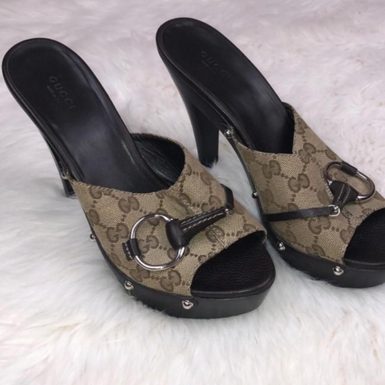 Gucci Women's Brown Mules | Depop