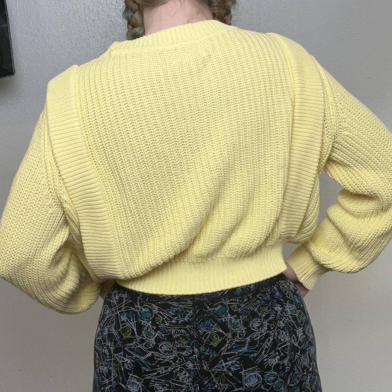 industry yellow boxy sweater 🍌 really funky and... - Depop
