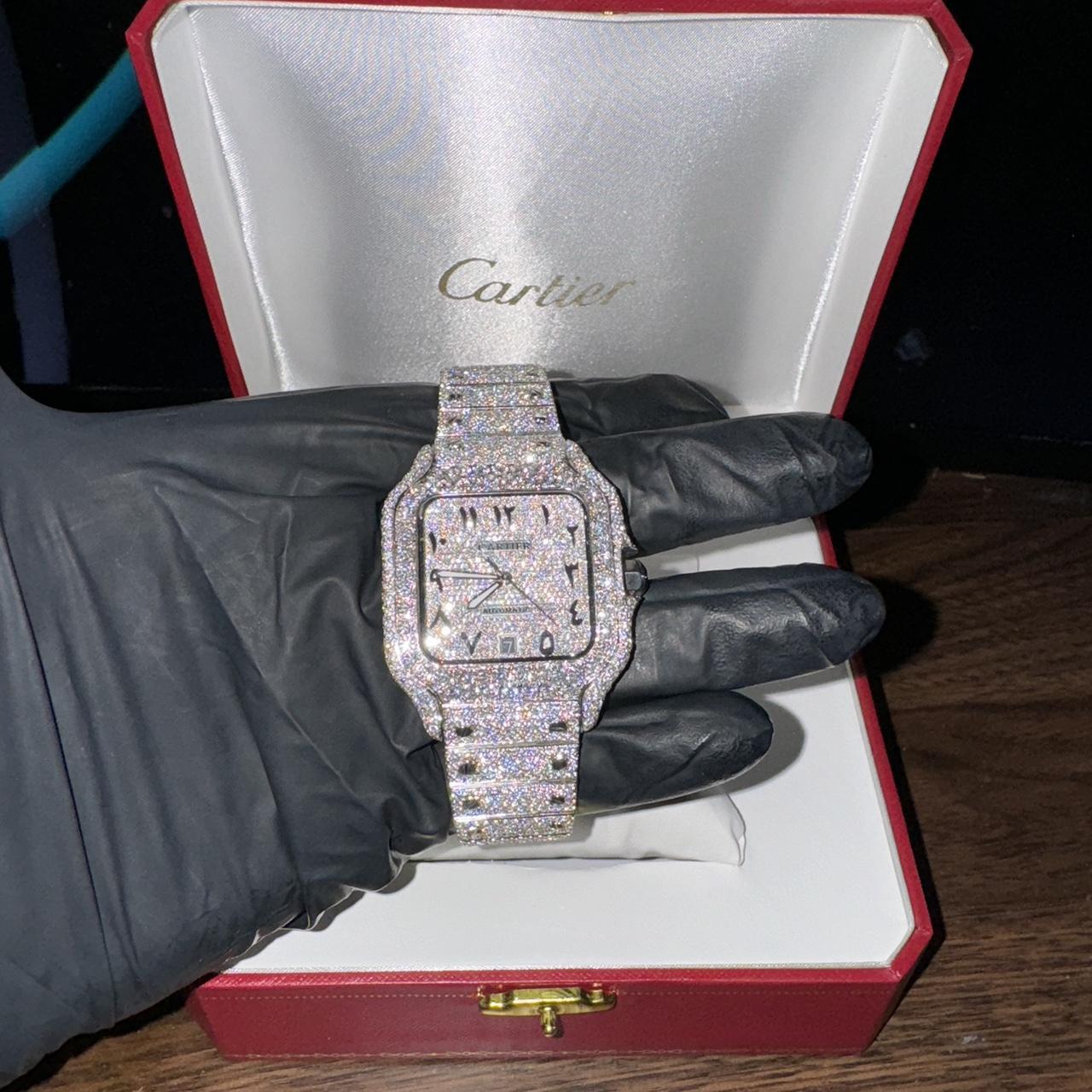 Cartier watch Arabic dial with original box and papers - Depop