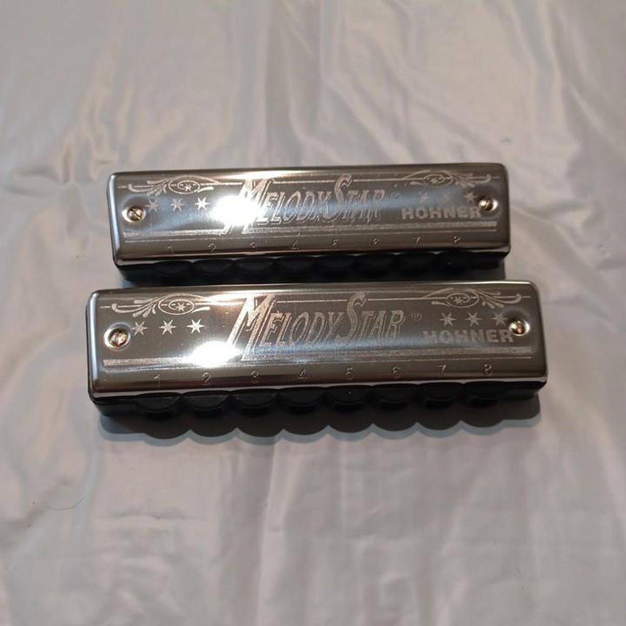 2 NEW RARE MELODY STAR 8 HOLE HARMONICAS BY HOHNER... | Depop