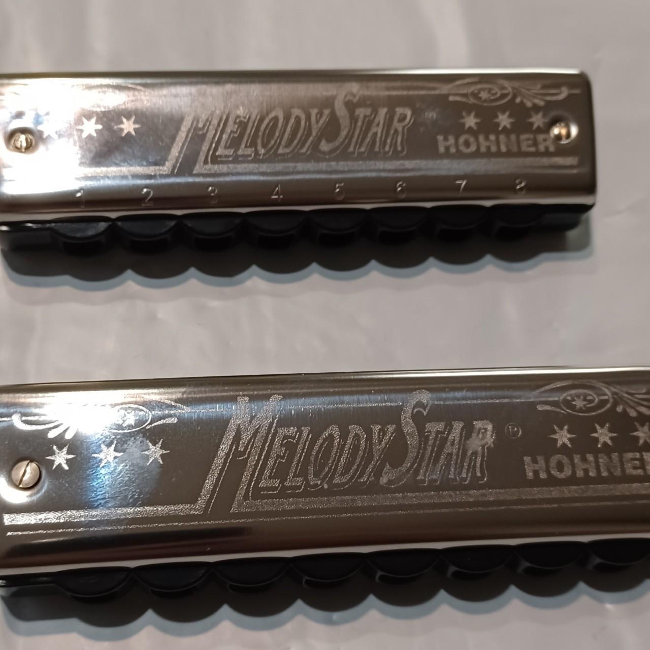 2 NEW RARE MELODY STAR 8 HOLE HARMONICAS BY HOHNER... | Depop