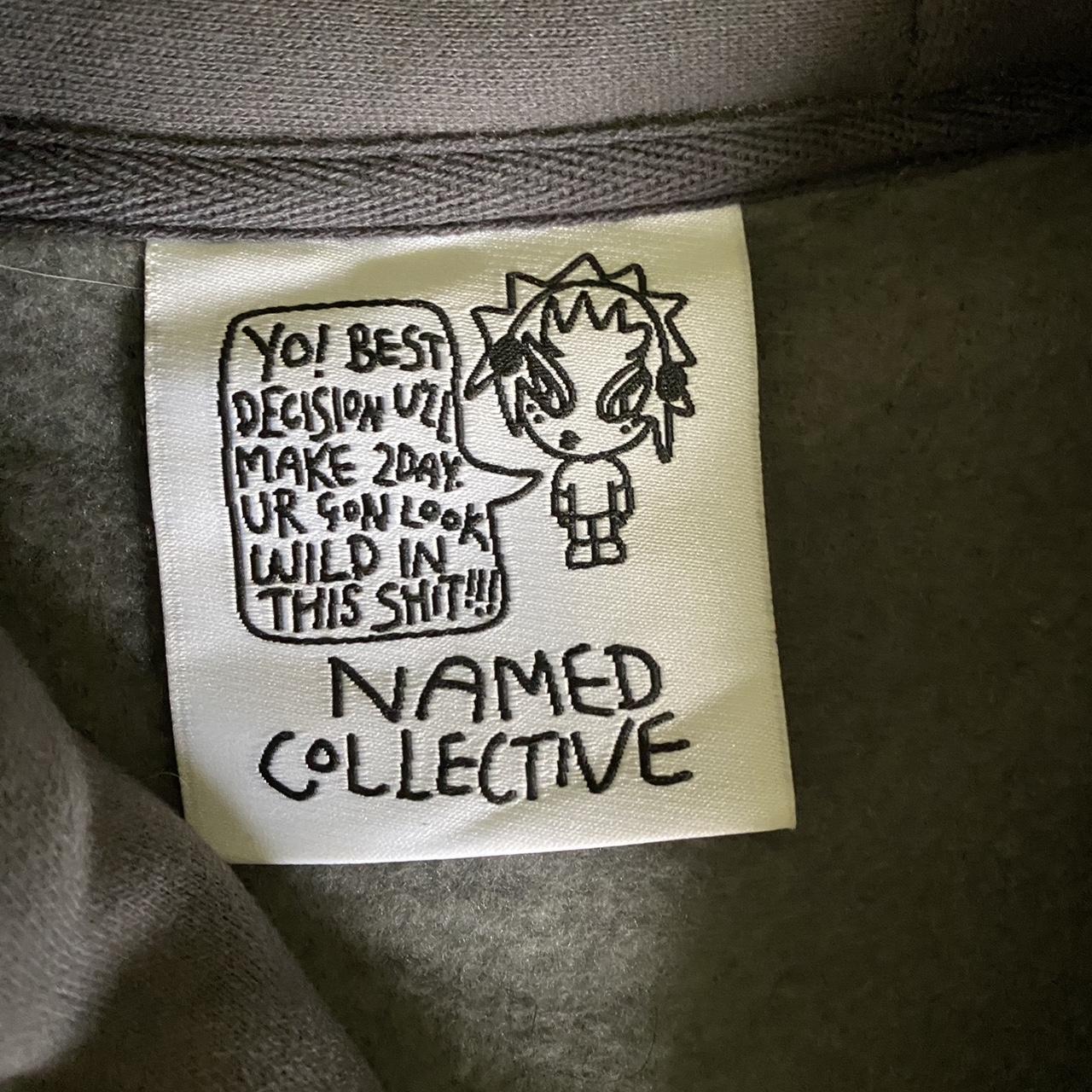 Named Collective Women's Black and Grey Hoodie | Depop