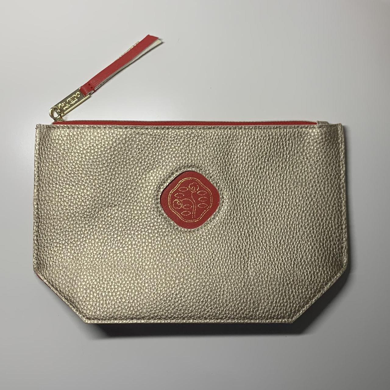 shiseido ginza tokyo golden makeup bag • brand new... - Depop