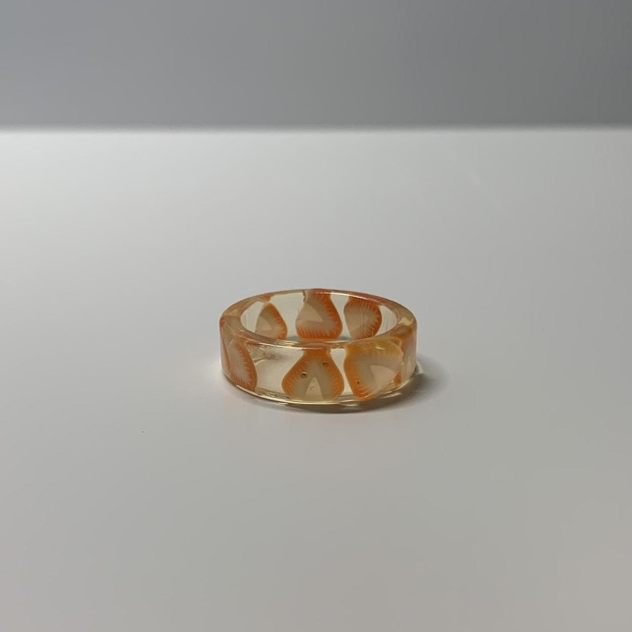 strawberry ring • size 5-6 • no visible flaws... - Depop