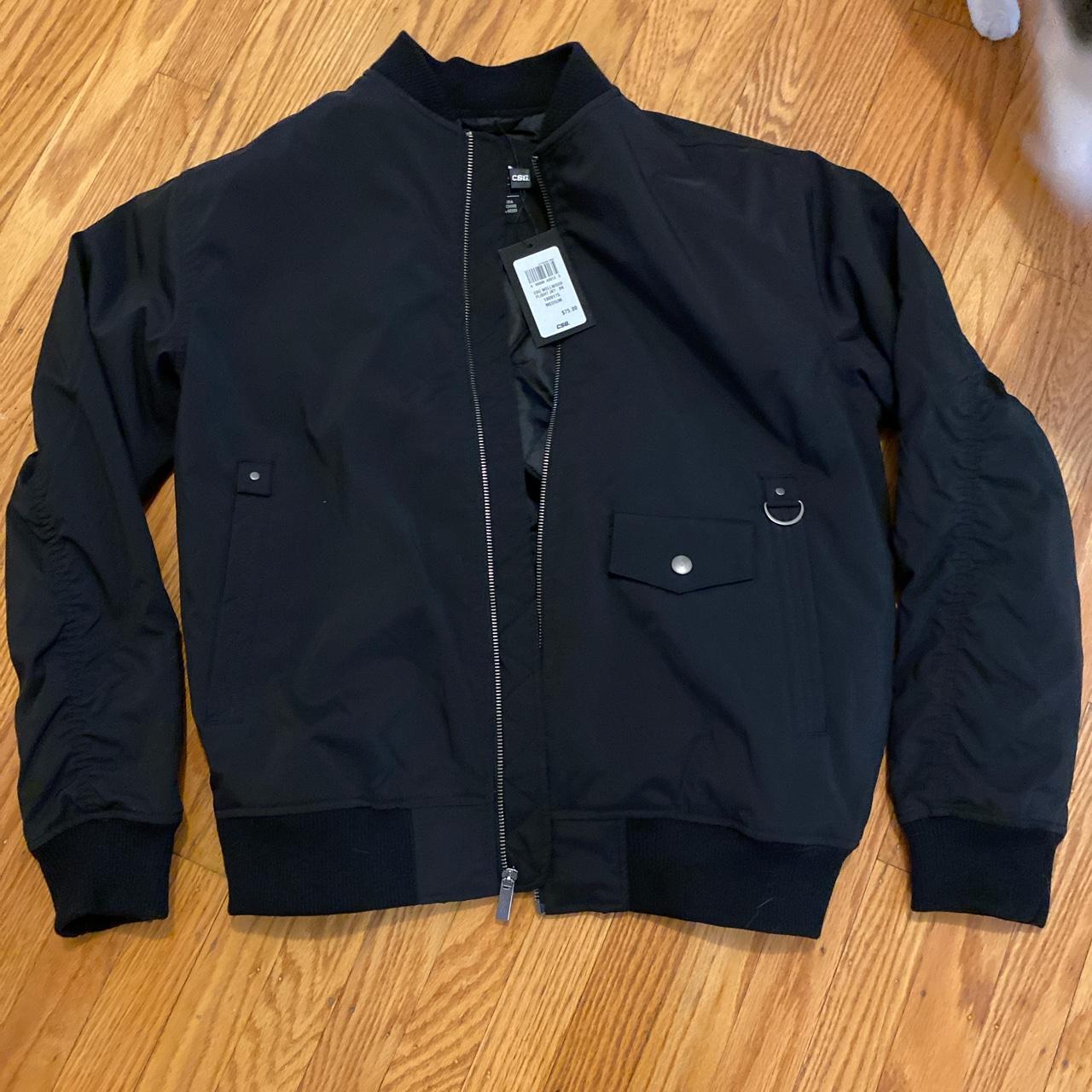 Casual Black M CSG Flight Jacket Never worn Brand... - Depop