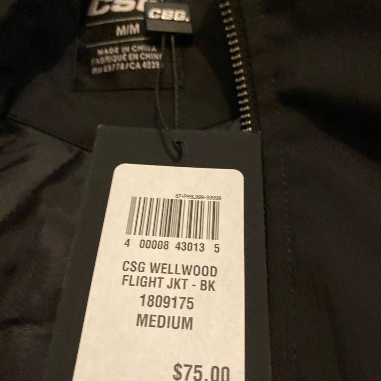 Casual Black M CSG Flight Jacket Never worn Brand... - Depop