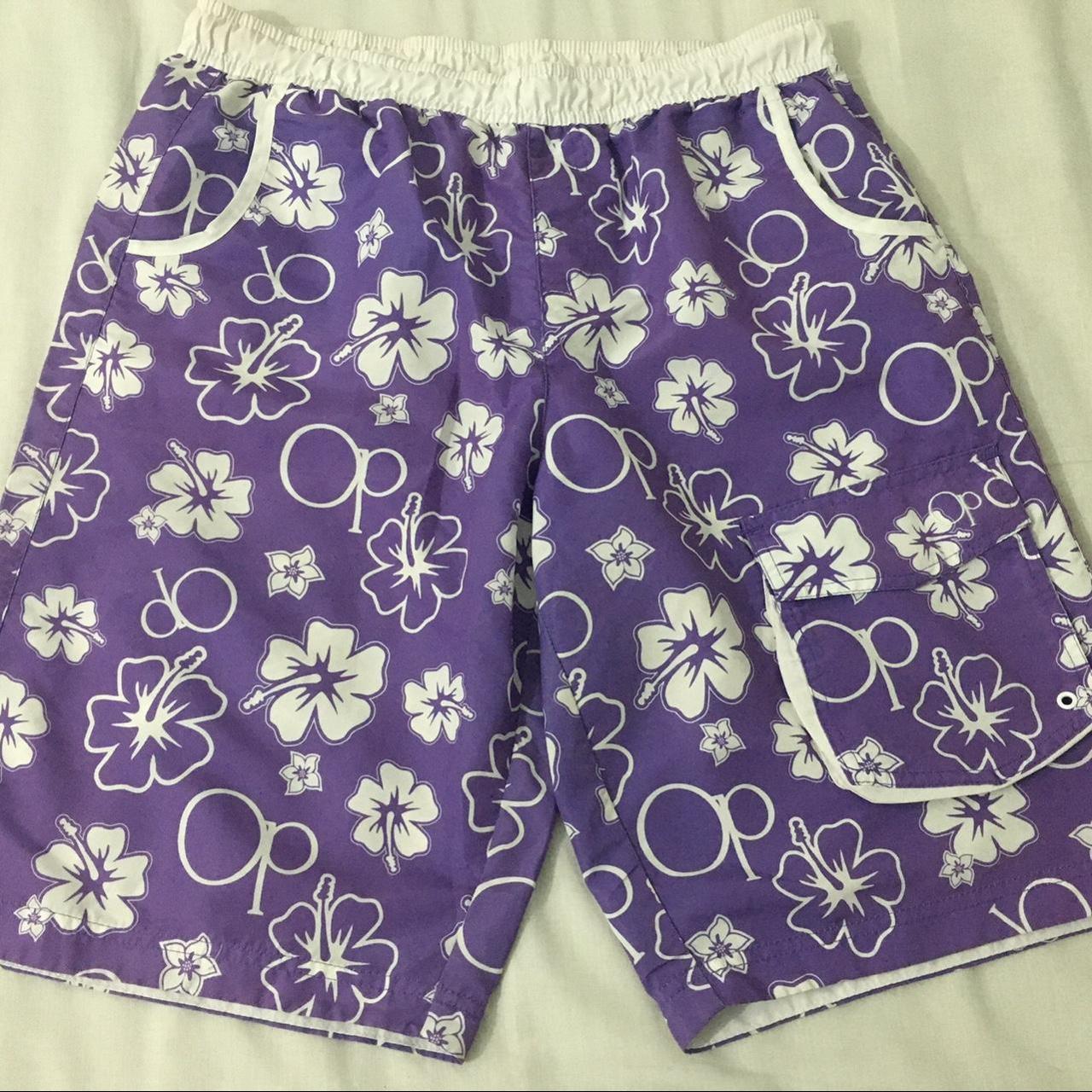 Women’s Ocean Pacific Swim/Beach Shorts, Lilac... - Depop