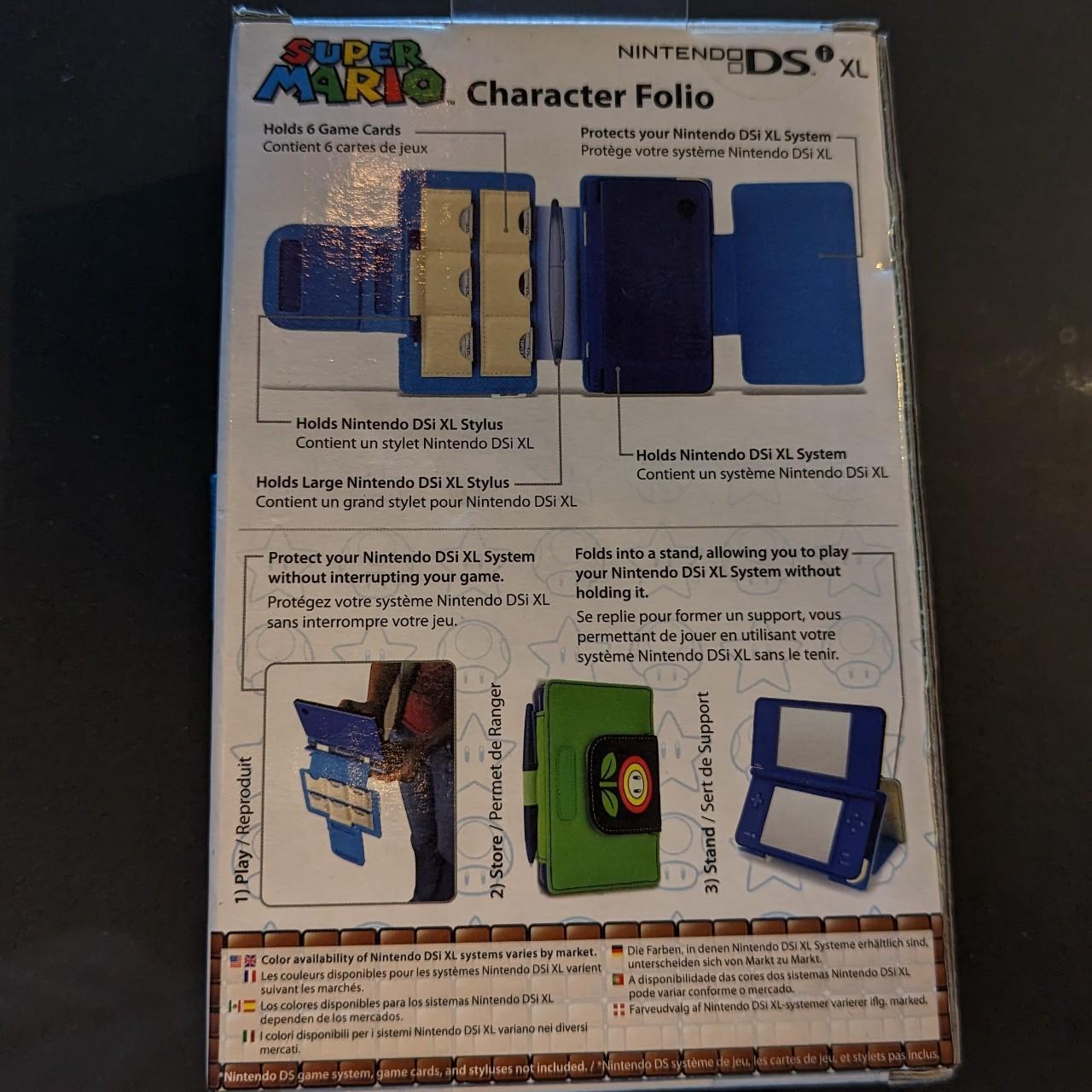 NEW Nintendo DSi XL case super Mario character folio... - Depop