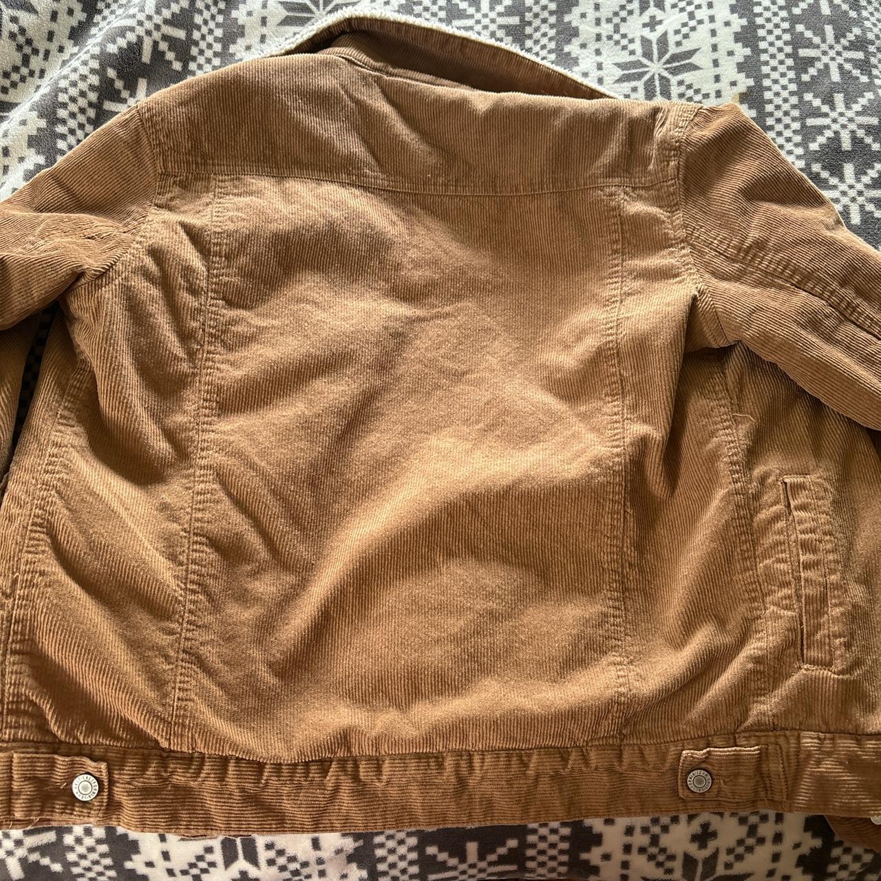 Brown corduroy Brandy Melville jacket - Depop