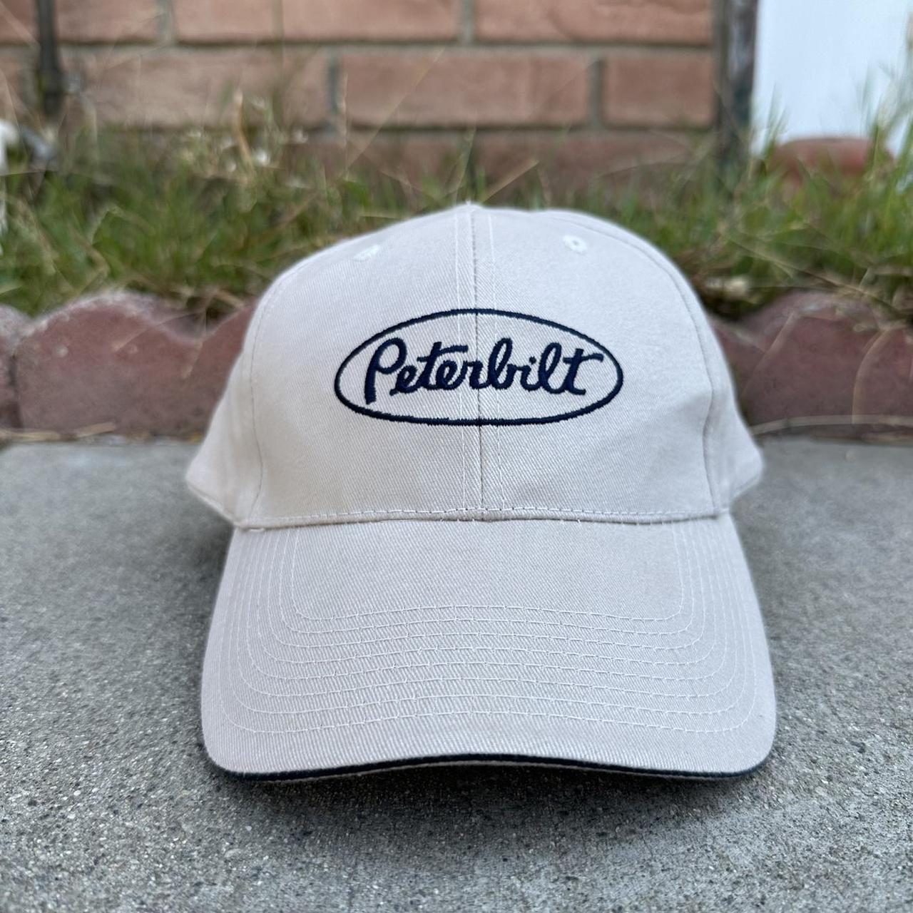 Peterbilt Trucking Logo Baseball Cap Beige... | Depop