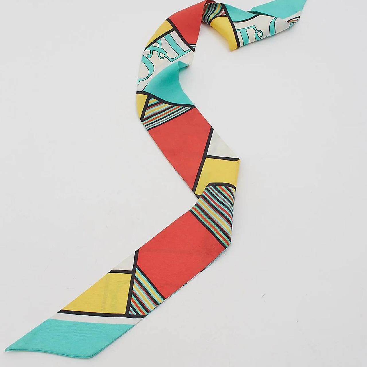 Tiffany & Co multi logo silk ribbon twilly #tco... - Depop