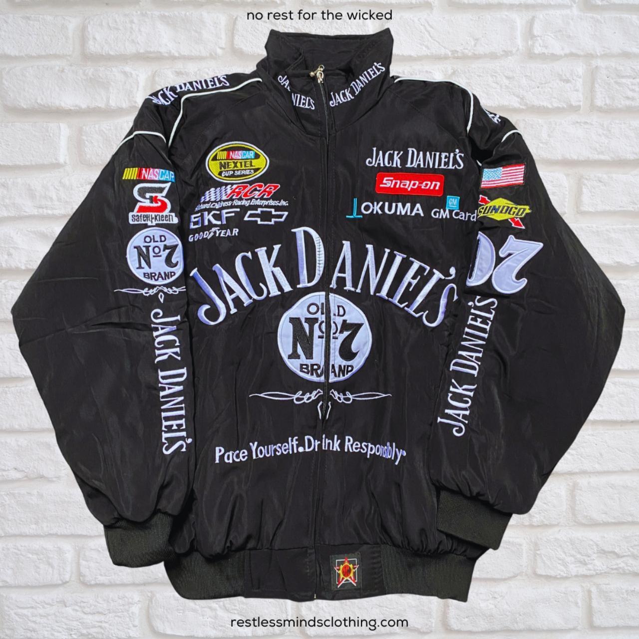 Jack Daniel's Racing Jacket Embroidered and... - Depop