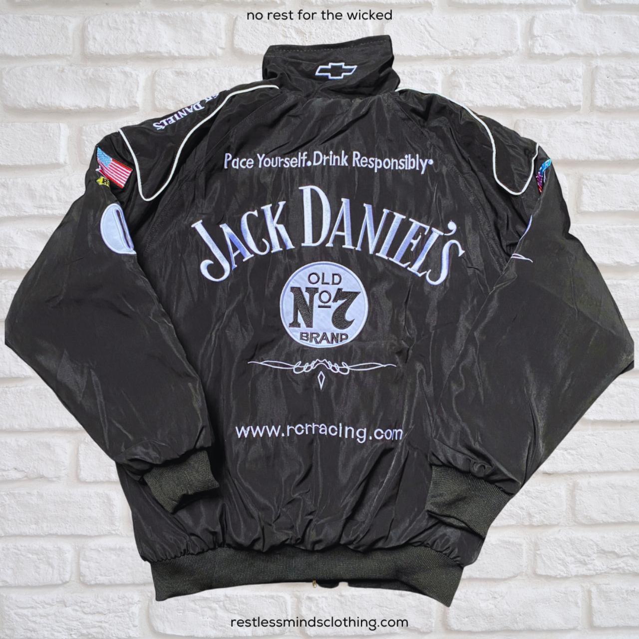 Jack Daniel's Racing Jacket Embroidered and... - Depop