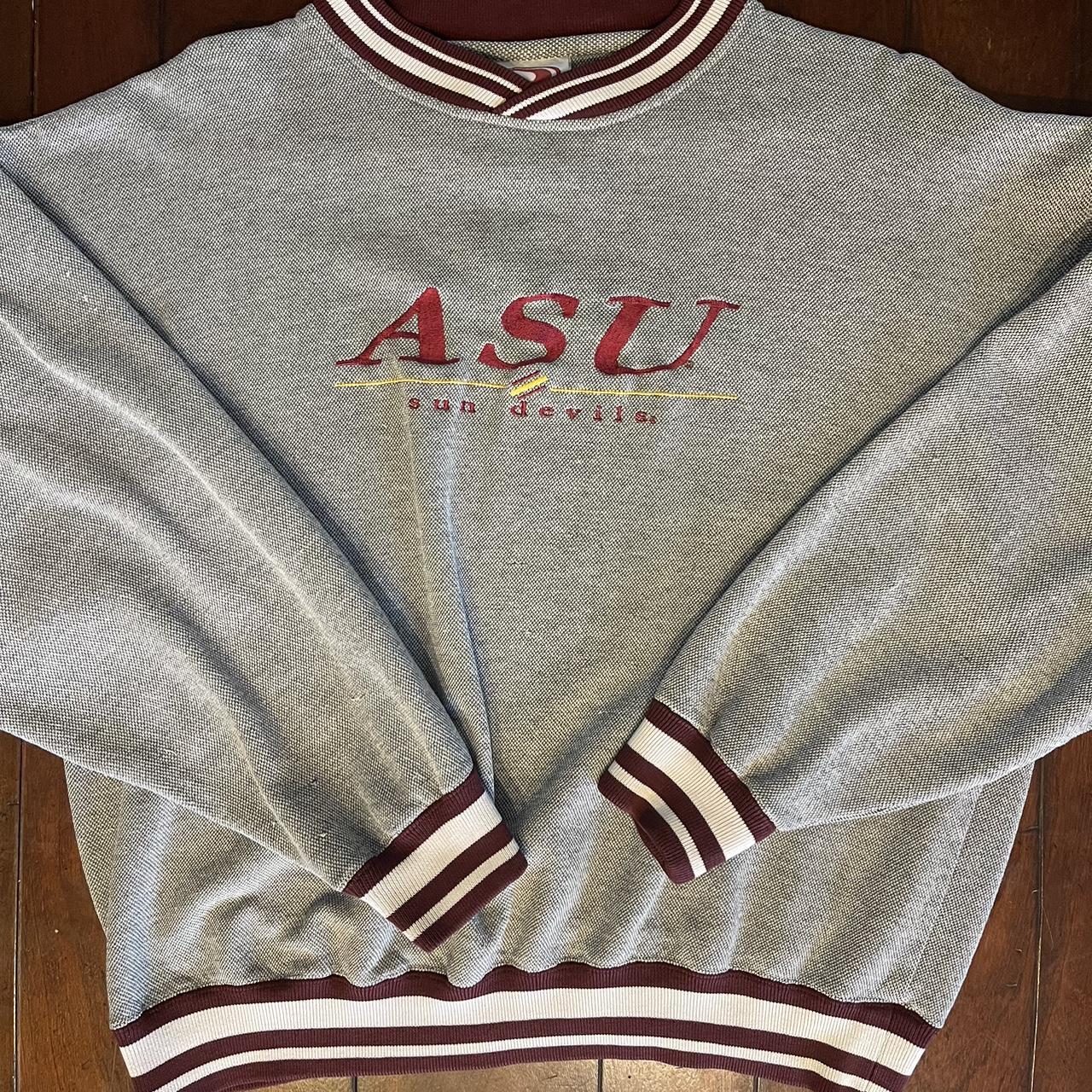 VTG ASU COLLEGE SWEATER SIZE: women’s large Good... - Depop