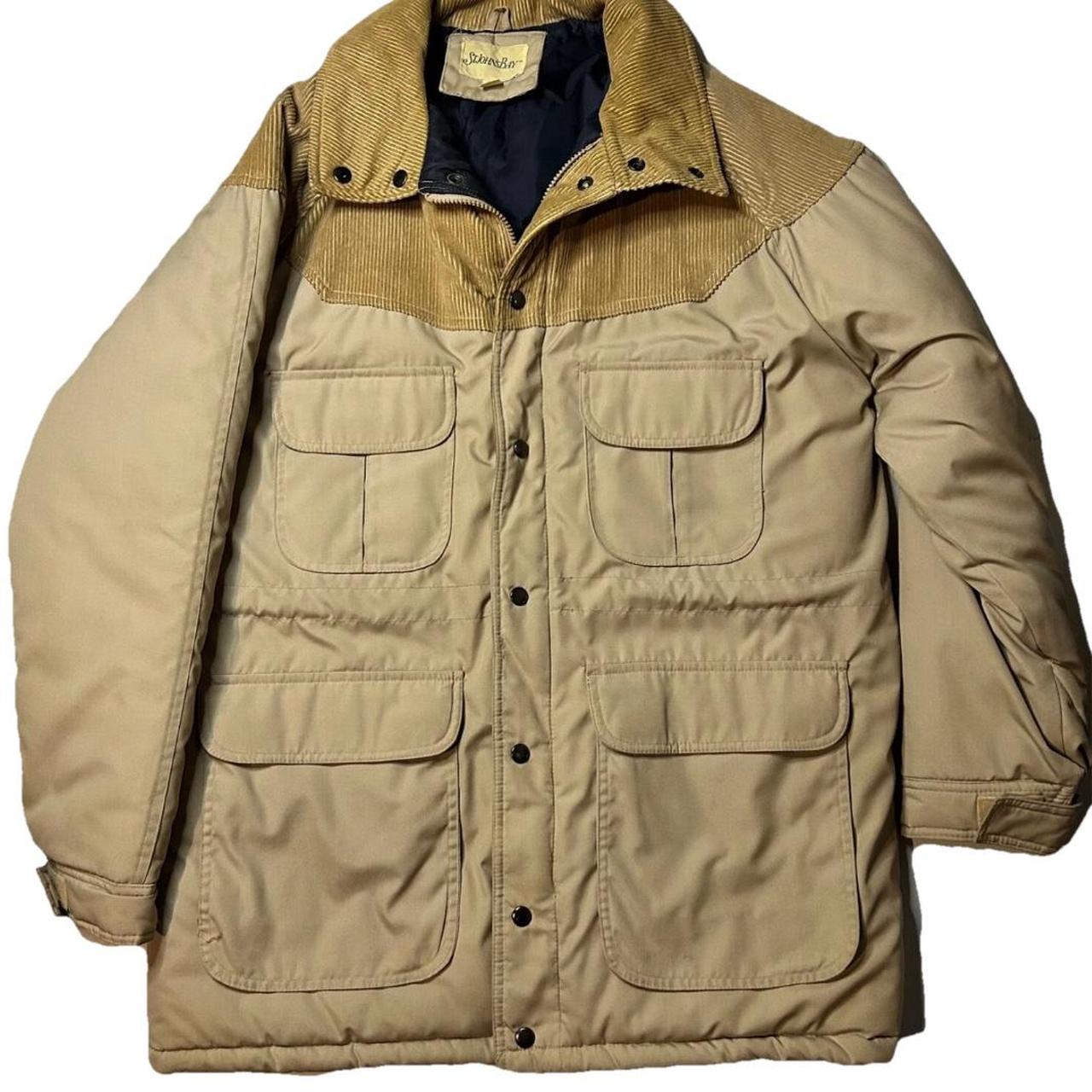 Vintage St John’s Bay Corduroy Puffer Parka Field... | Depop
