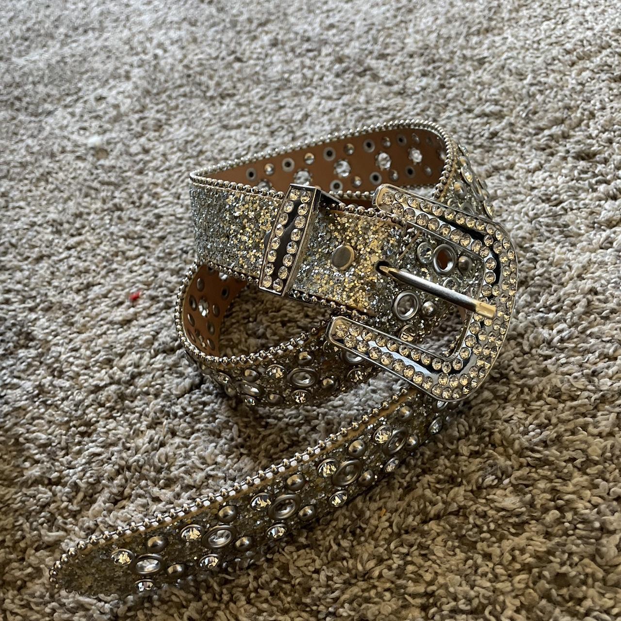 fire bb belt gold/ silver color 43” long - Depop