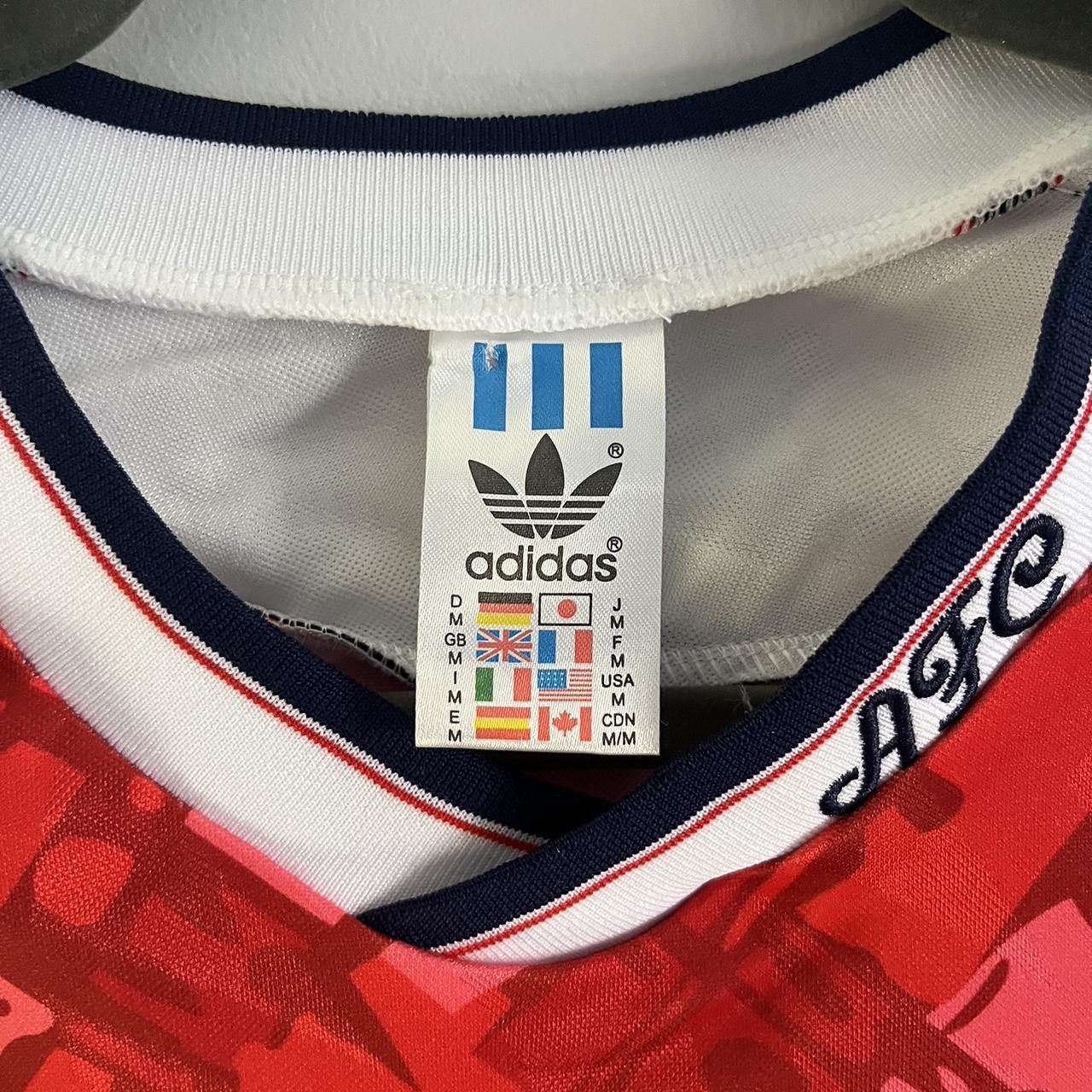 Arsenal 90-92 home kit Vintage football kit Mens... - Depop