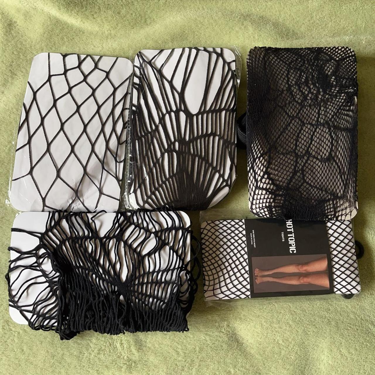 Black Fishnet Tights Stockings Bundle Set of 5 +... - Depop