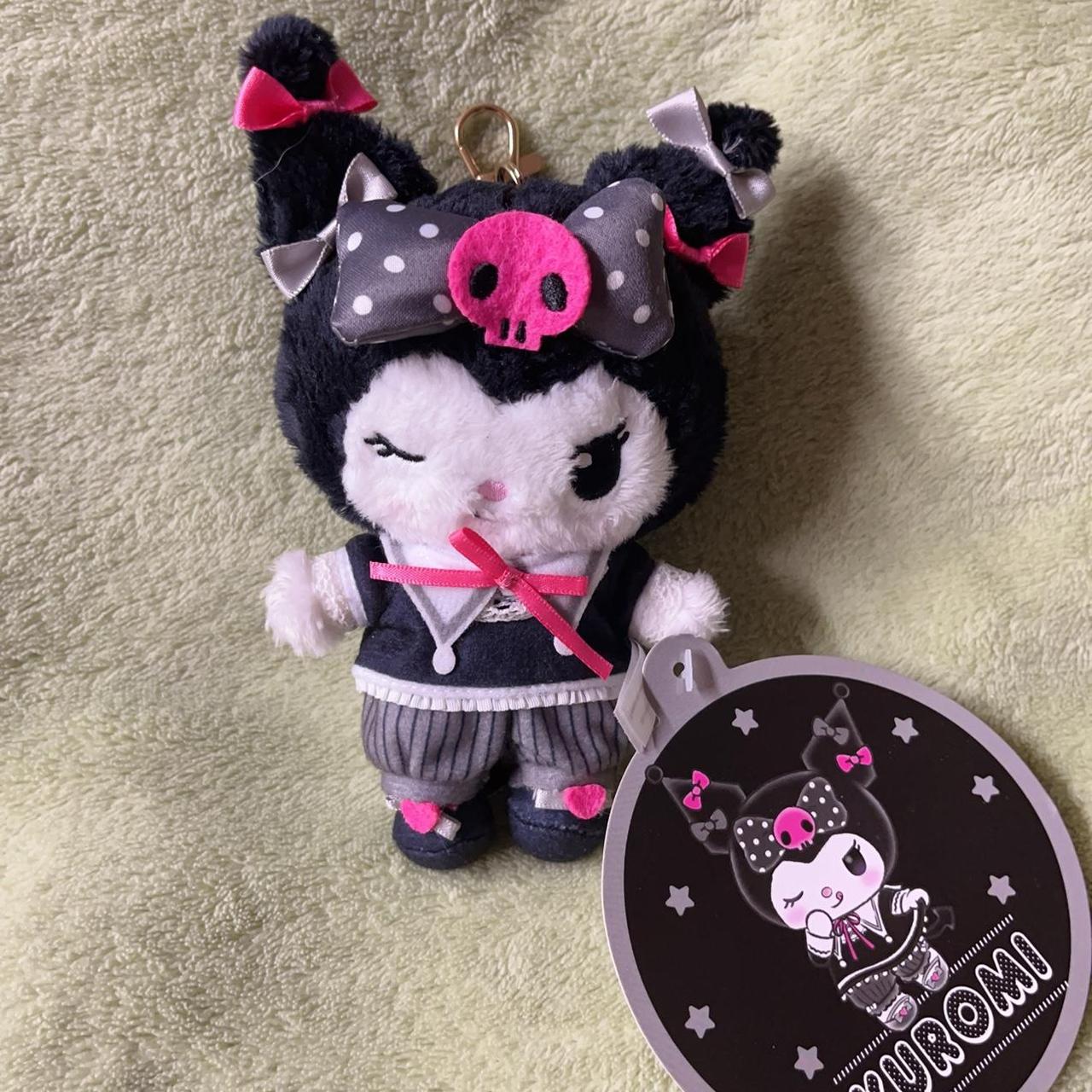 Sanrio Kuromi Winking Plush Keychain Dainty Doll... - Depop
