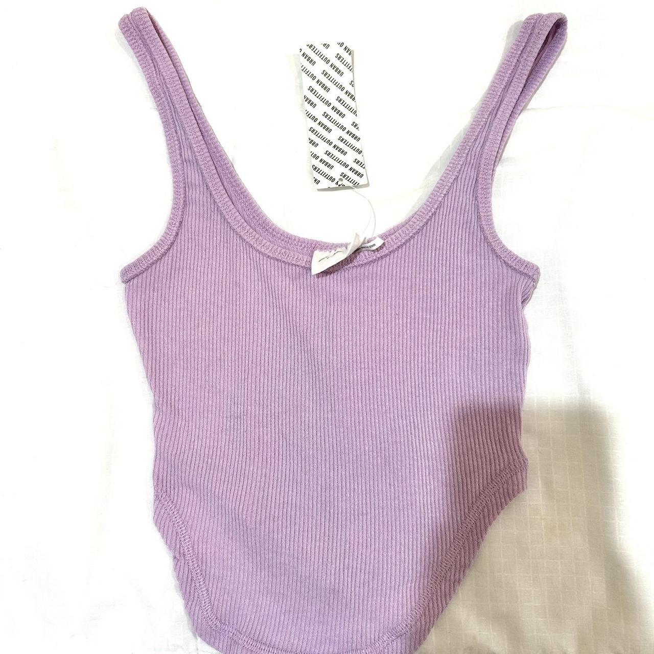 Urban Outfitters Purple Ribbed Tank Can Fit Xs And Depop