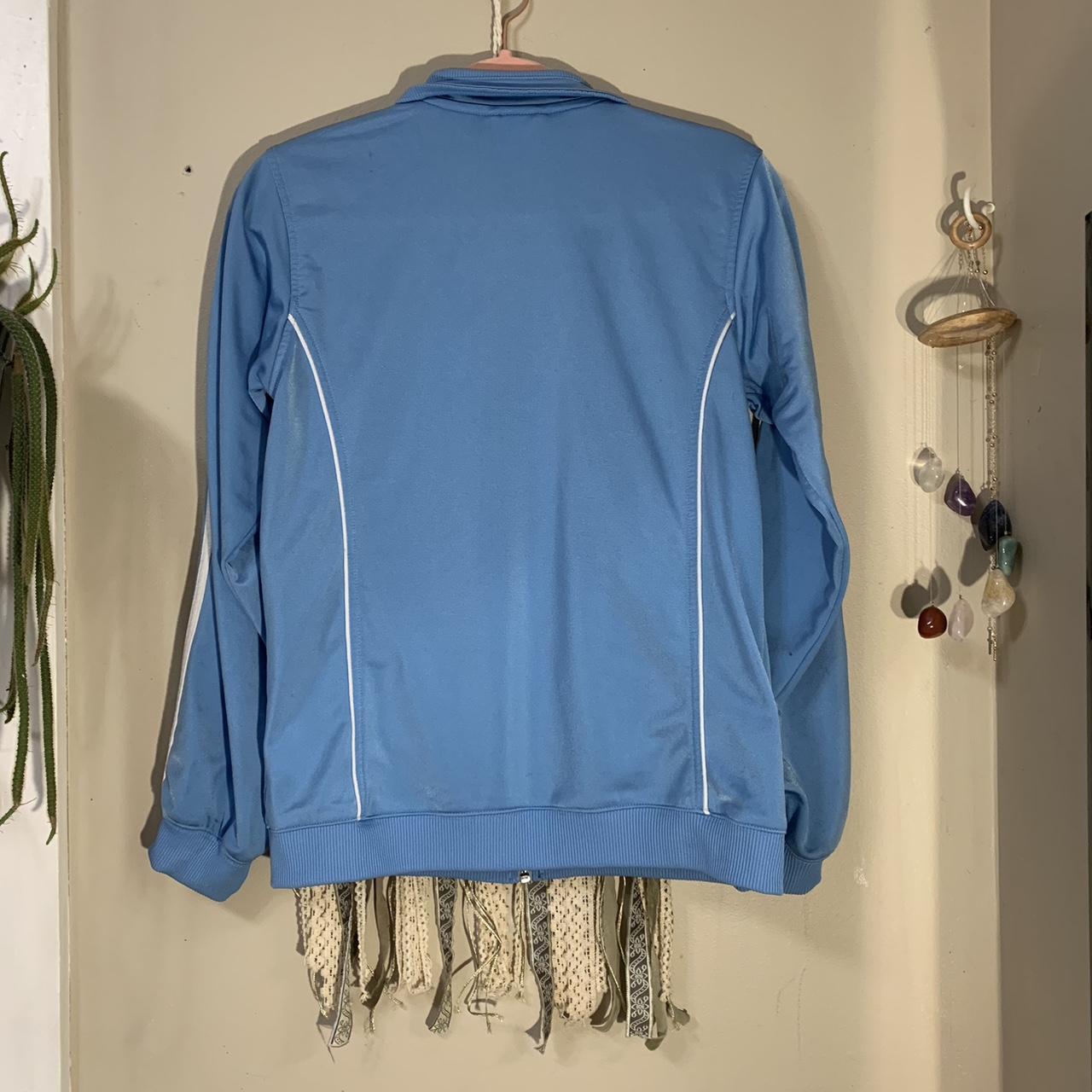Baby Blue Adidas Track Jacket Size: L but fits like... - Depop