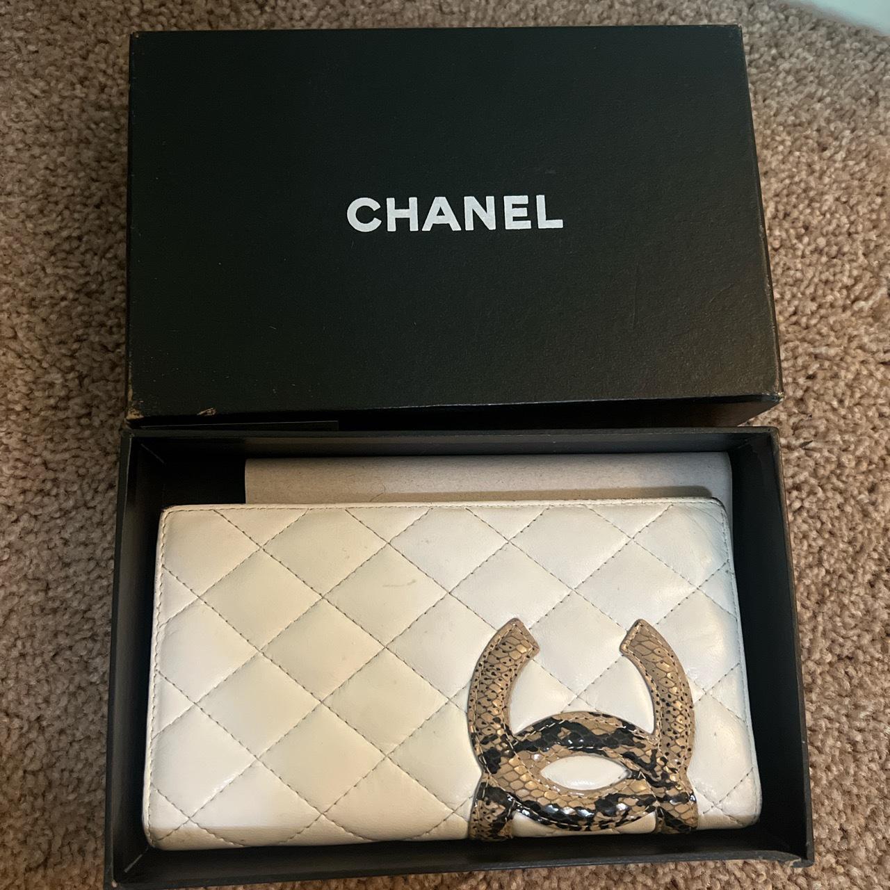 Chanel white wallet given to me as a gift only use a... - Depop
