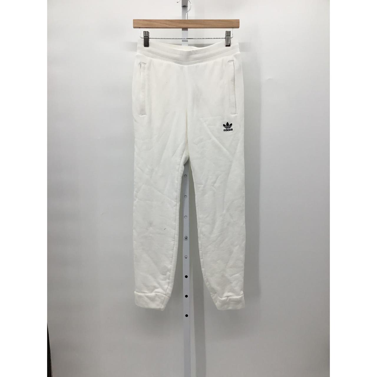 adidas White Sweatpants Classic and comfortable for... - Depop