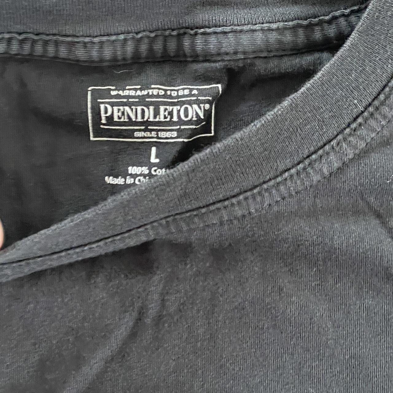 Pendleton Men's Black T-shirt | Depop
