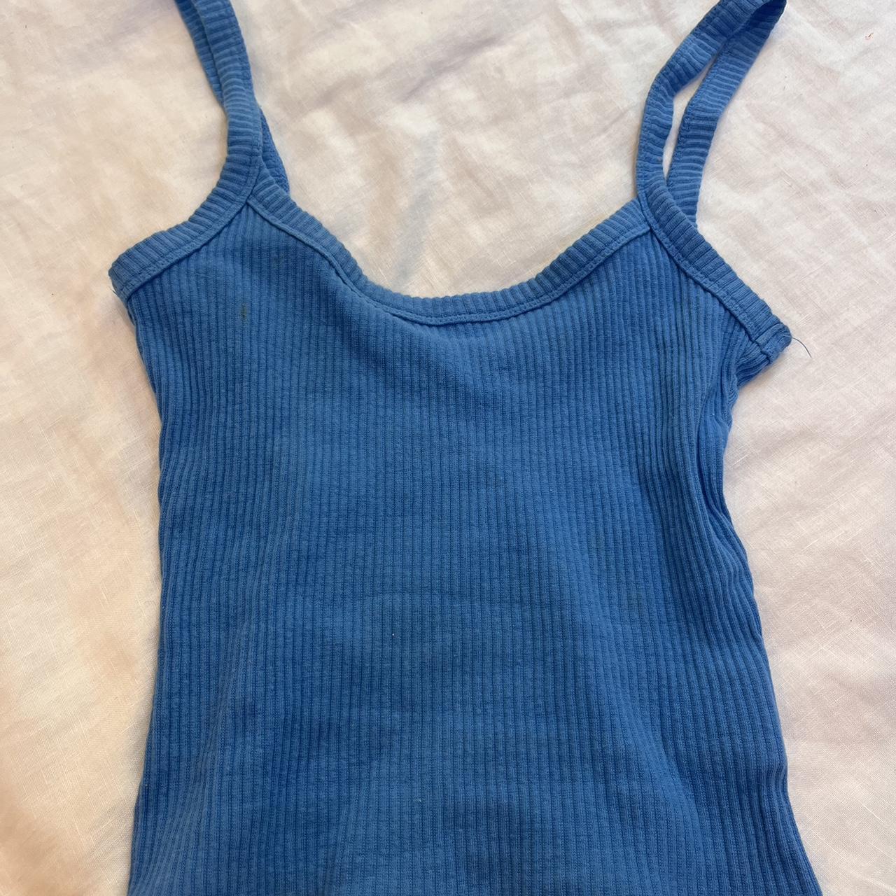 Blue supre Riri tank. Size xs. Perfect condition I... - Depop