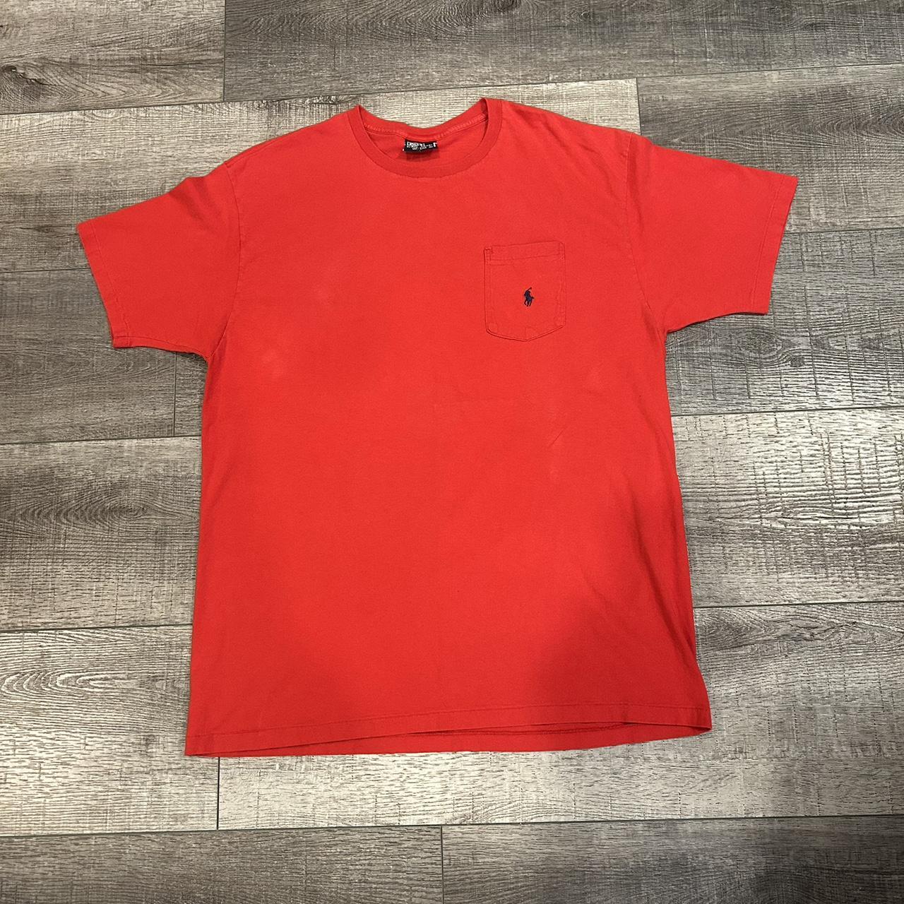 1990s single stitch ralph lauren shirt - Depop