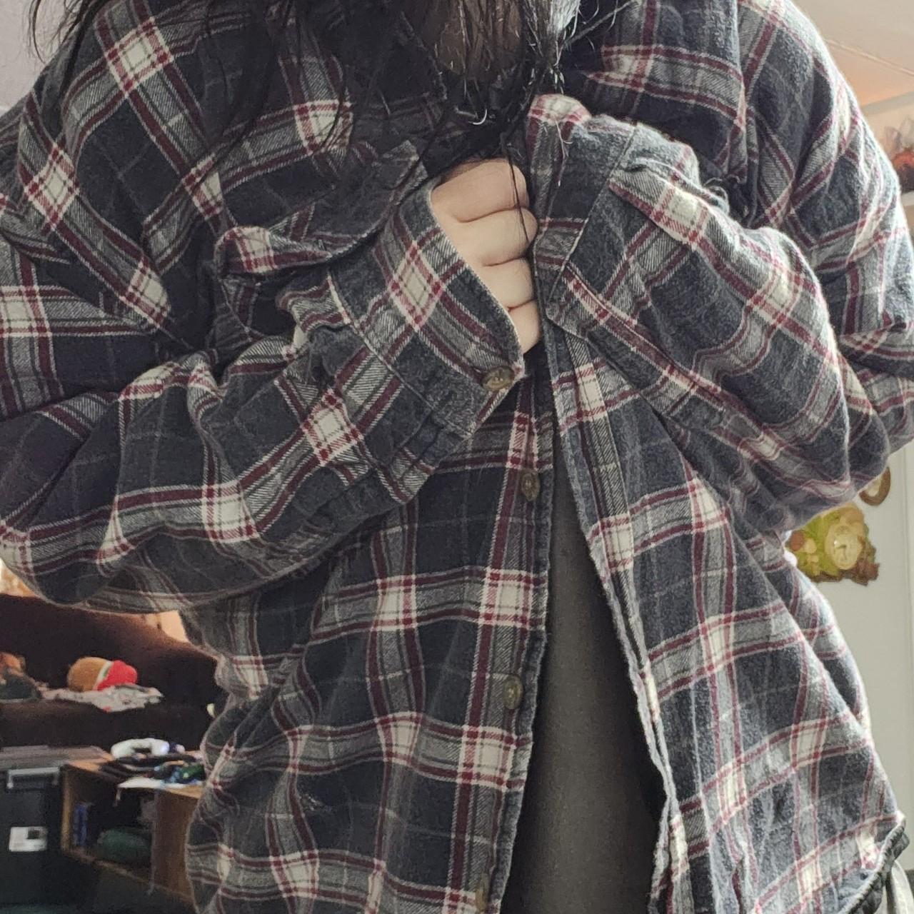 THICK flannel that i got second hand from a thrift... - Depop