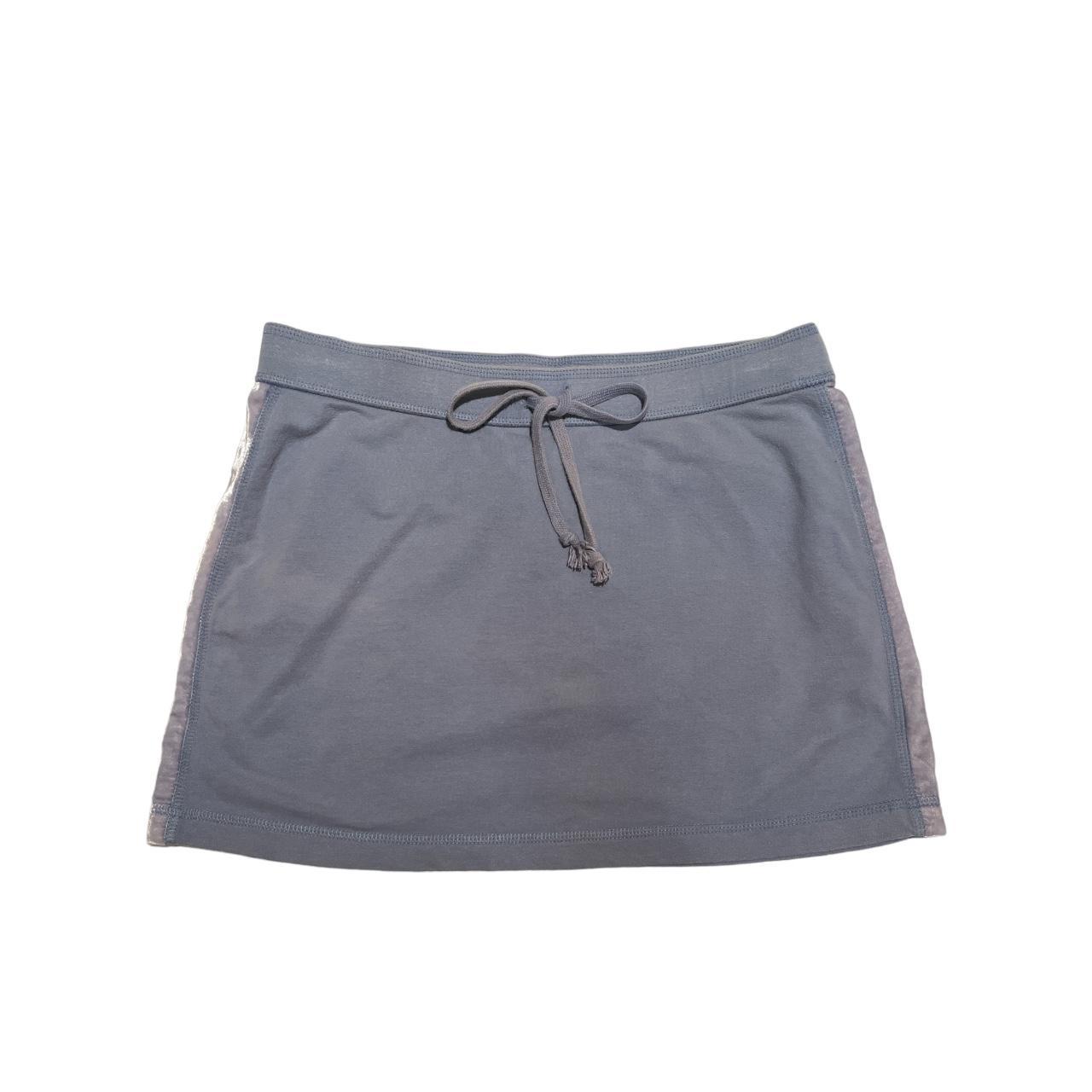 Express drawstring cotton mini skirt, size... - Depop